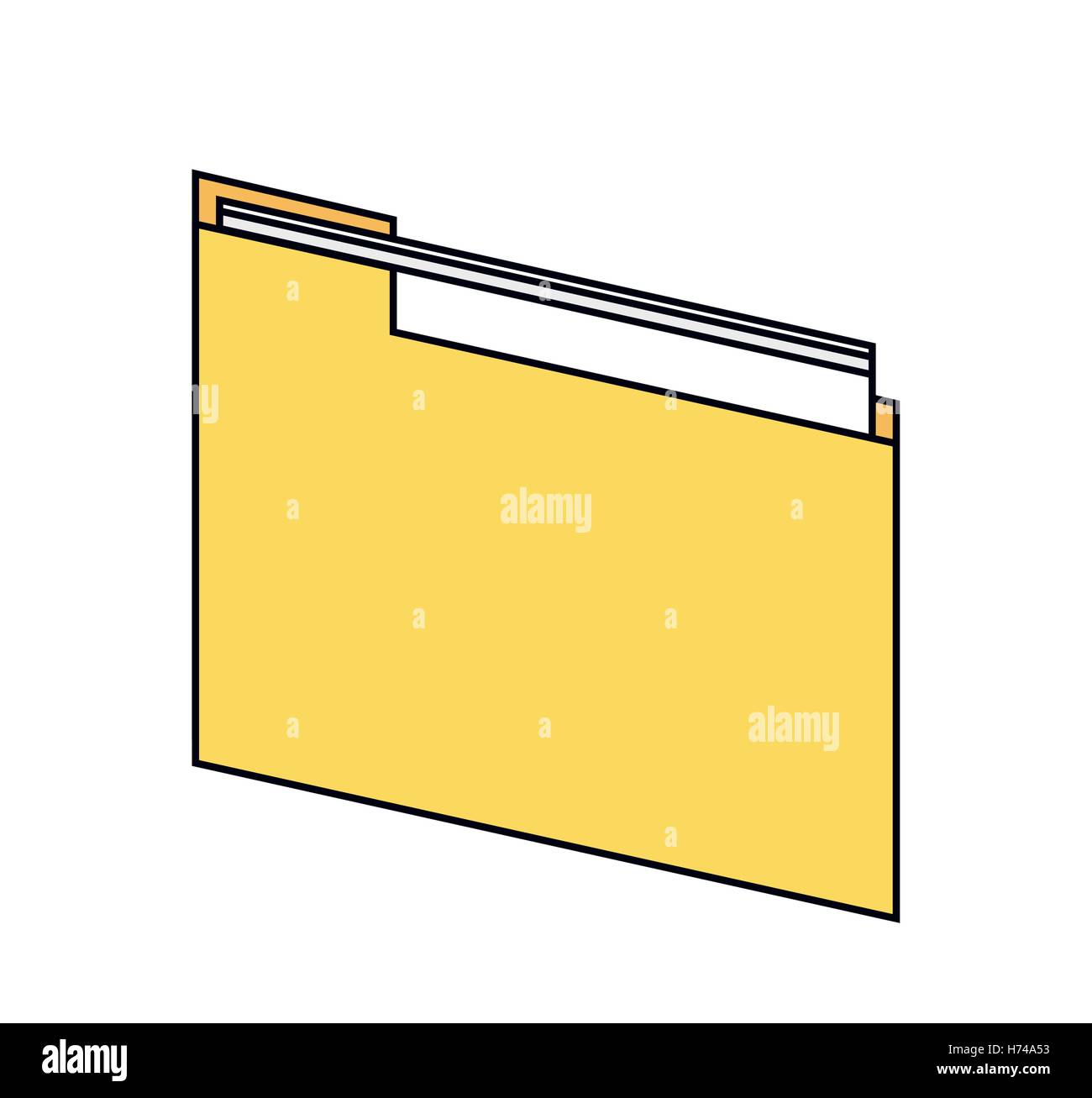 Isolated yellow file design Stock Vector Image & Art - Alamy