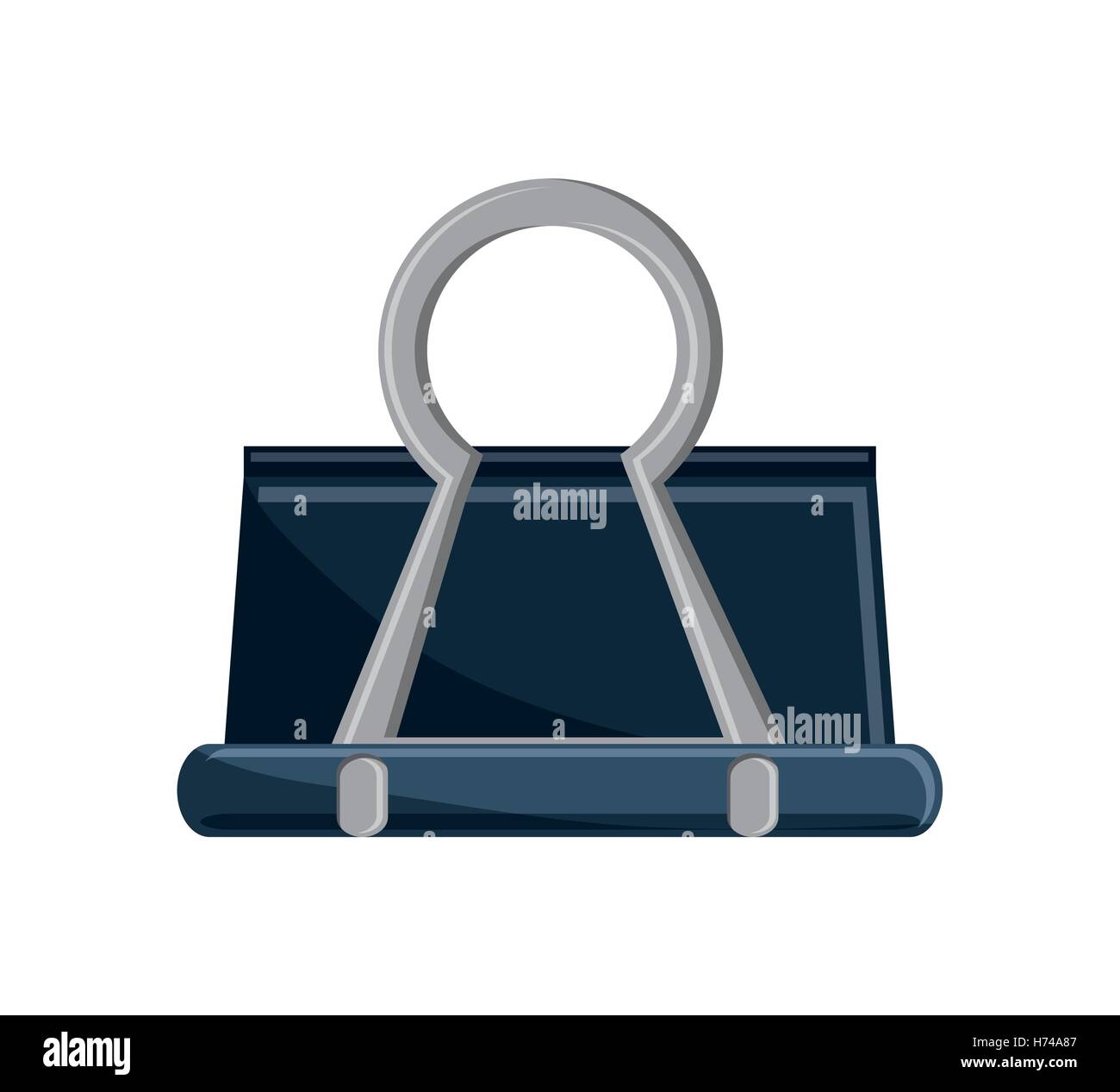 Black and metal paper clip design Stock Vector Image & Art - Alamy