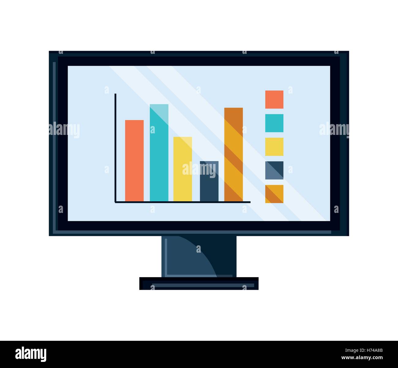 Isolated infographic computer design Stock Vector Image & Art - Alamy