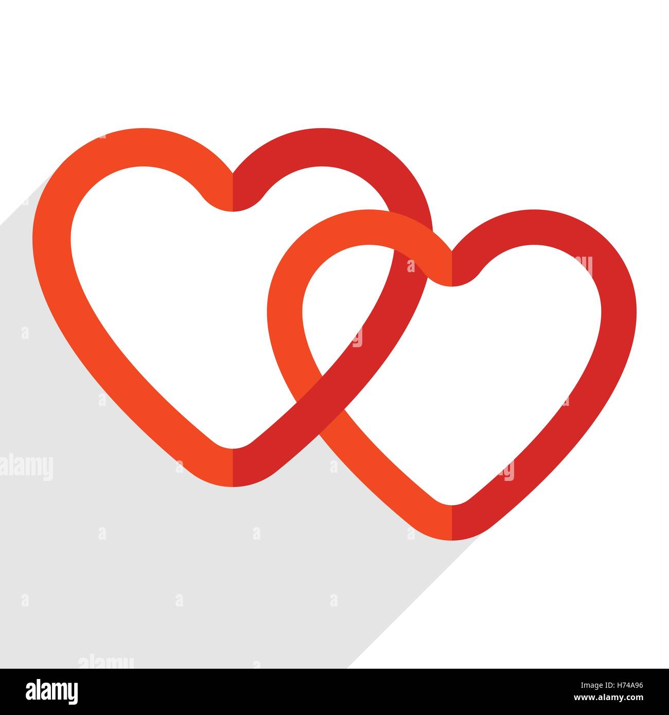 Stock illustration with heart motif, heart shape Stock Vector Image ...