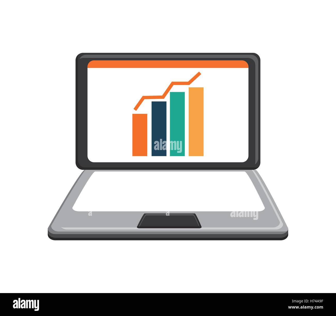 Isolated infographic laptop design Stock Vector Image & Art - Alamy