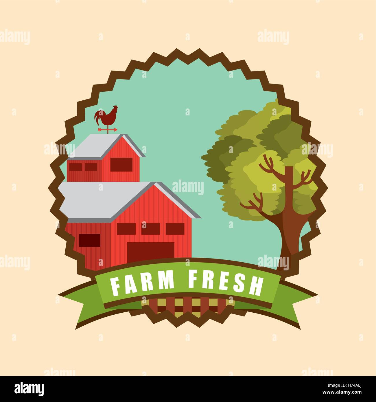 farm fresh emblem icons vector illustration design Stock Vector Image ...