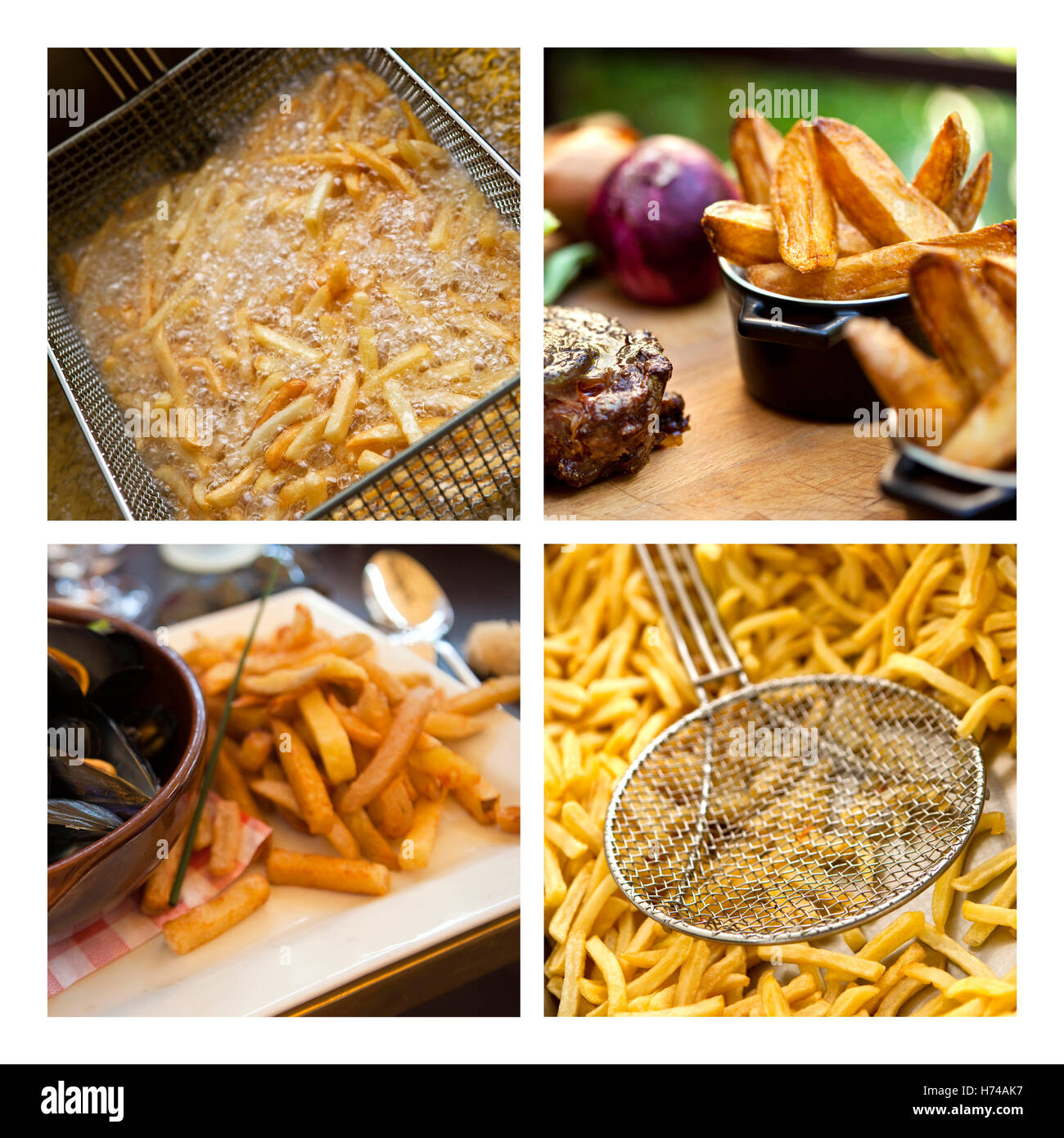 European food collage hi-res stock photography and images - Alamy