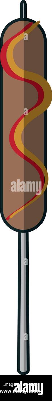 Isolated corn dog design Stock Vector Image & Art - Alamy