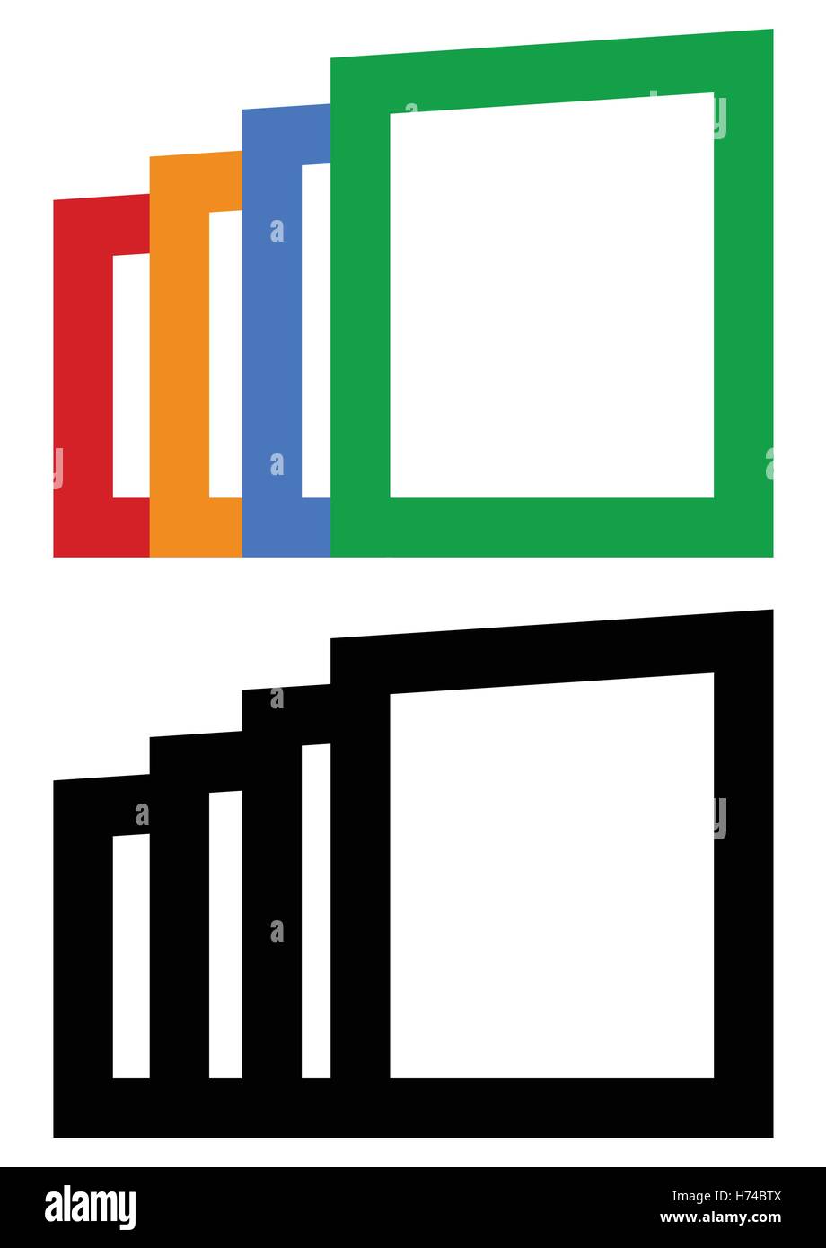 Orange vector bw hi-res stock photography and images - Alamy