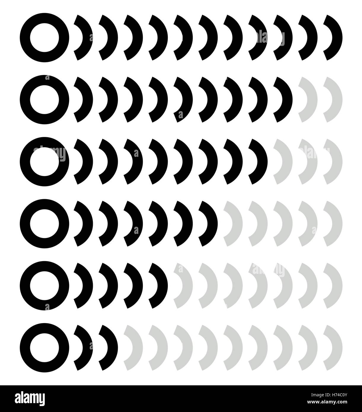Horizontal progress, level indicators in sequence - Progress indicators ...