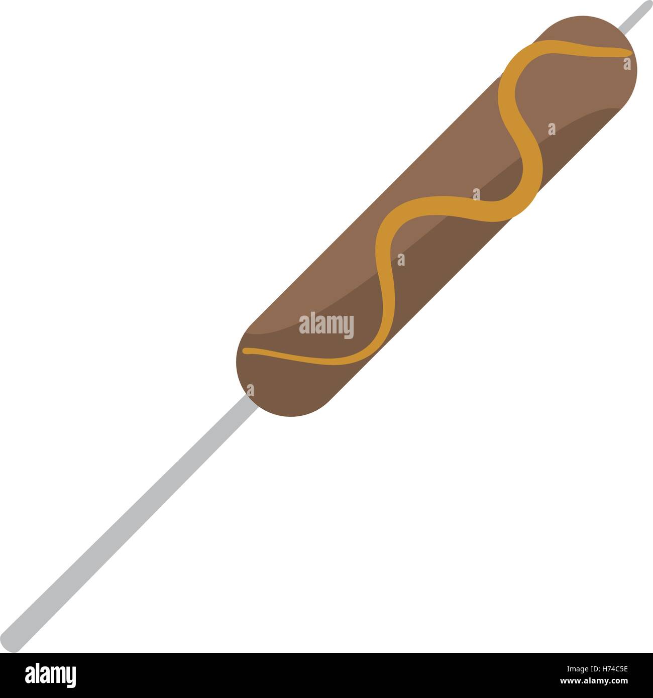 Isolated corn dog design Stock Vector Image & Art - Alamy