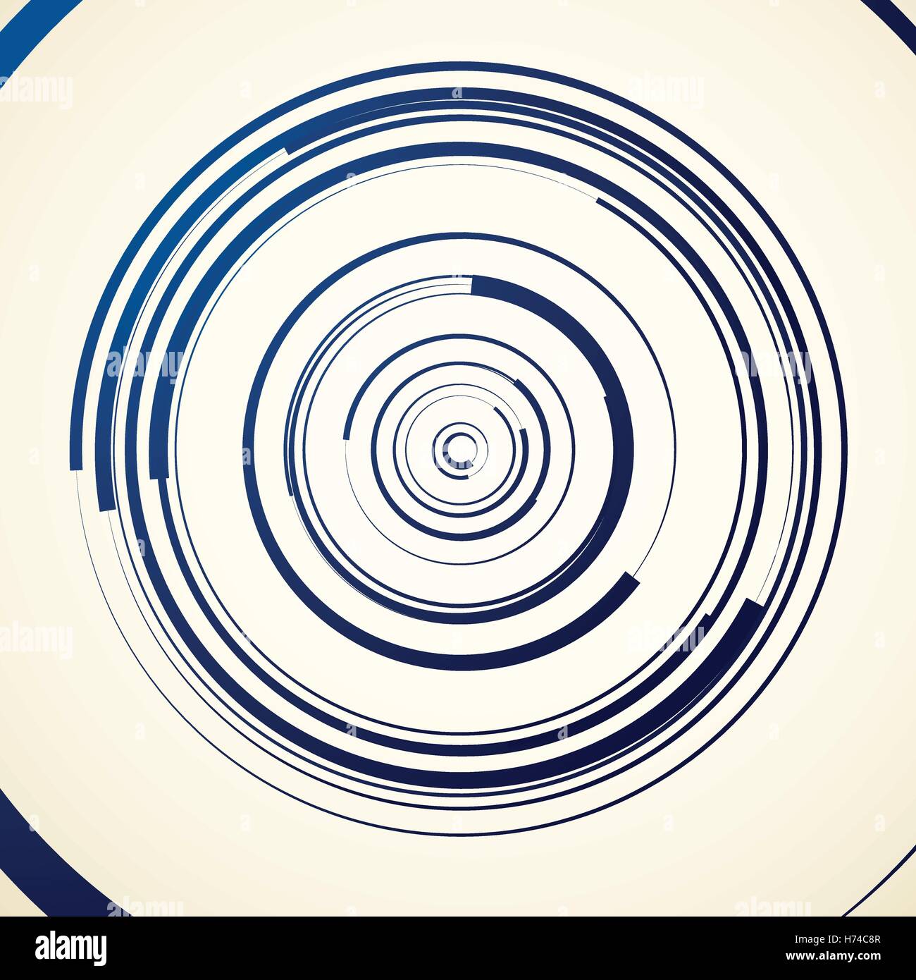 Circular swirl, spiral illustration - Random concentric circles Stock Vector Image & Art - Alamy