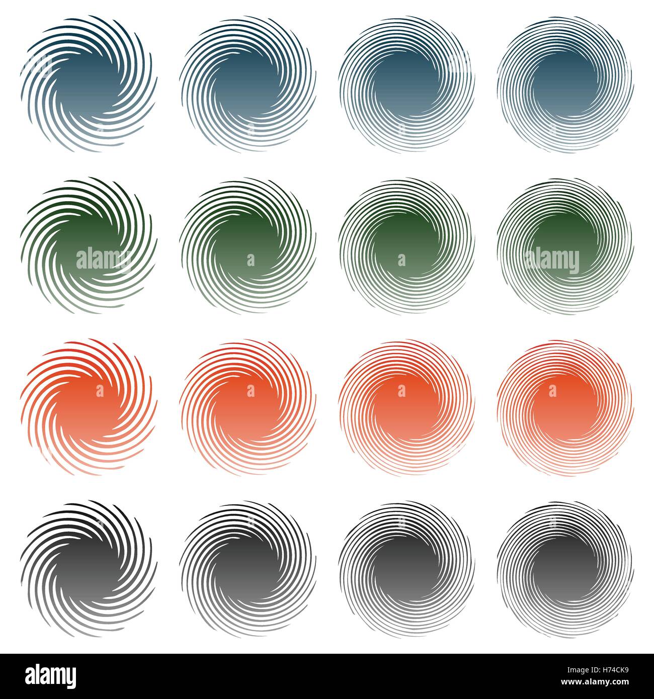 Rotating blue green elements in hi-res stock photography and images - Alamy