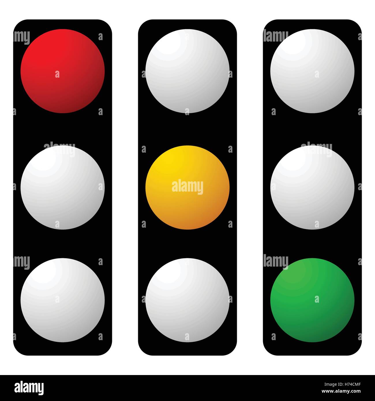 Traffic signals traffic lamps traffic semaphore Stock Vector Images - Alamy