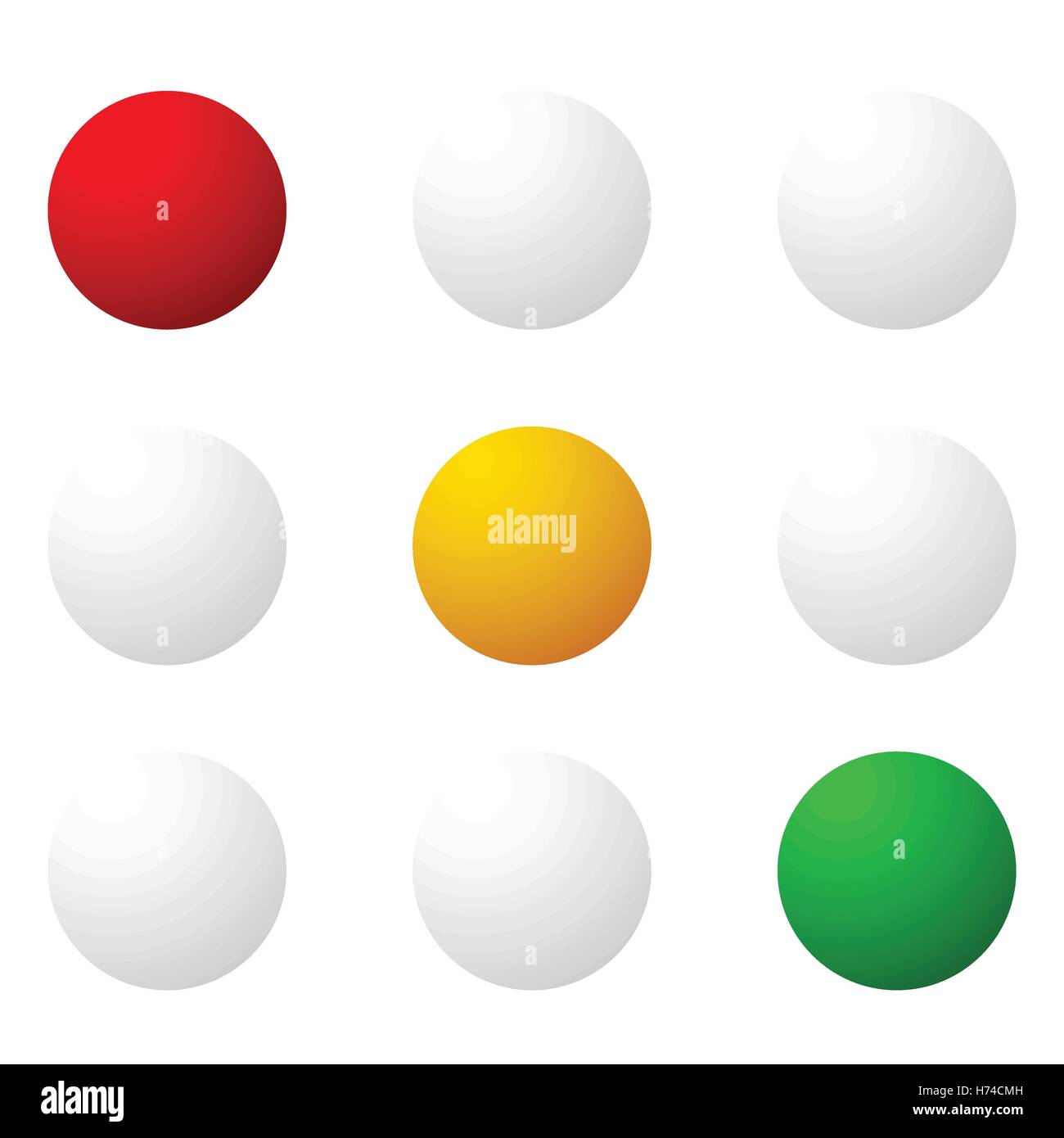 Set of traffic lamp, traffic light, semaphore icons Stock Vector Image ...