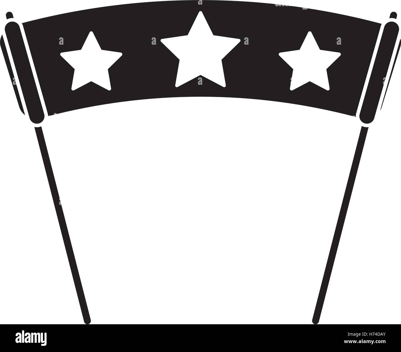 Isolated banner with star design Stock Vector Image & Art - Alamy