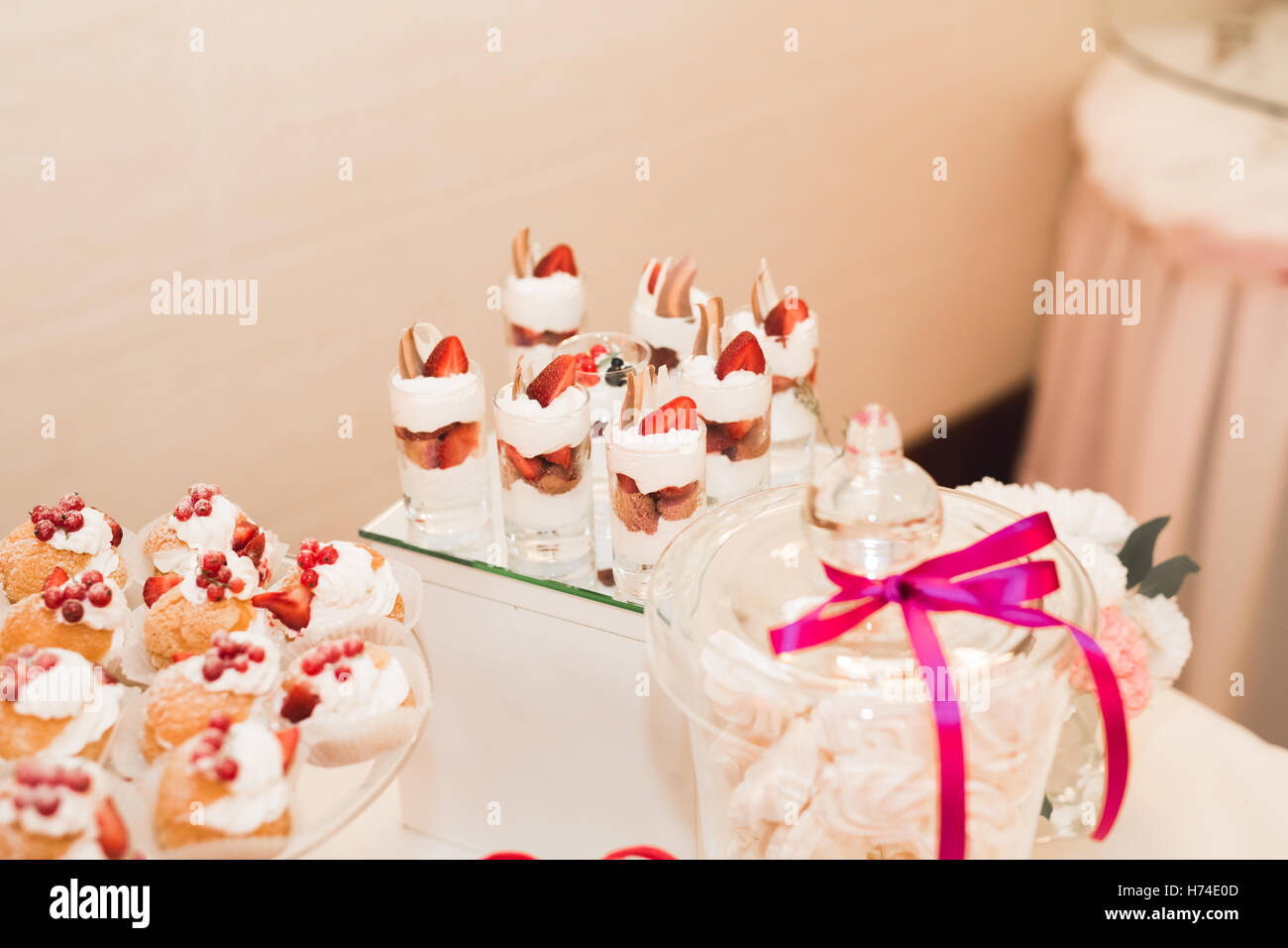 Buffet with a variety of delicious sweets, food ideas, celebration ...