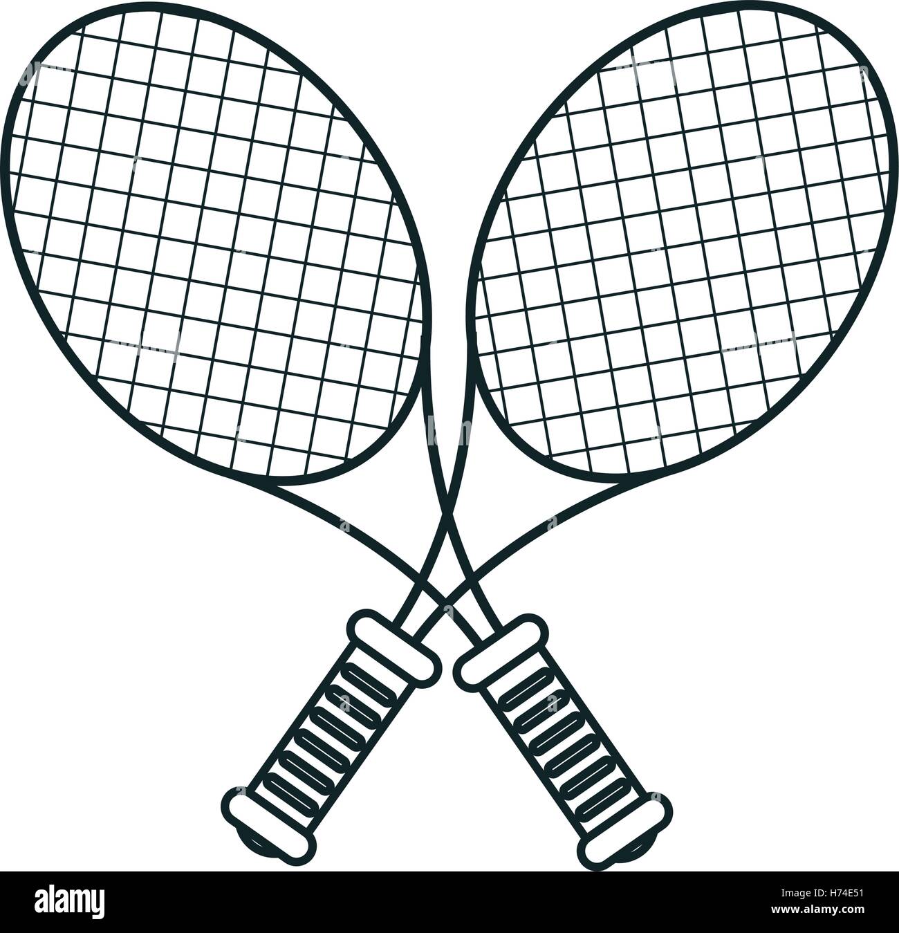 Isolated racket and ball of tennis design Stock Vector Image & Art - Alamy