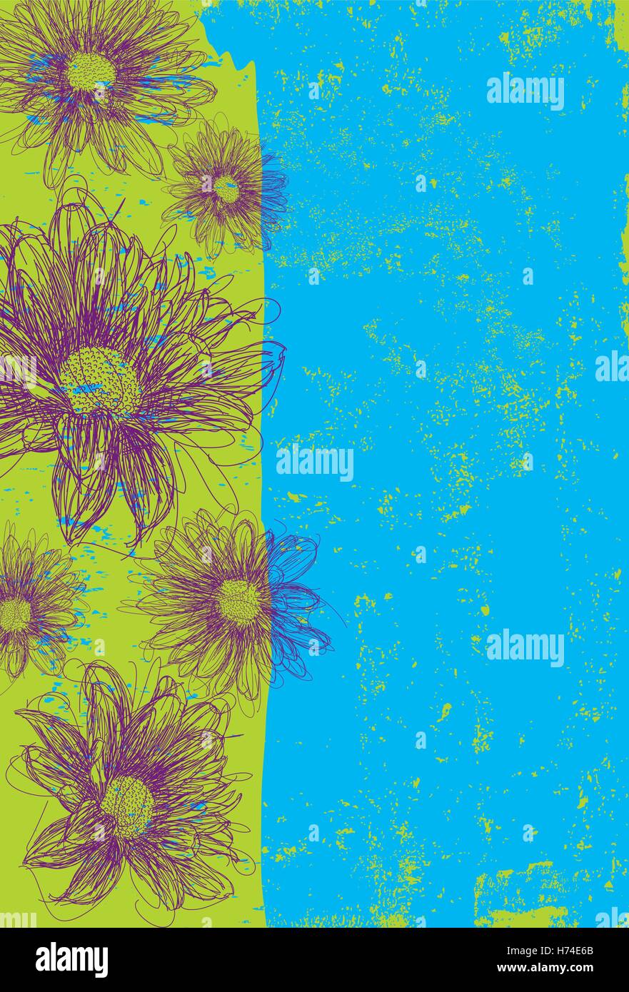 Daisy Abstract Daisies over an abstract background Stock Vector Image ...