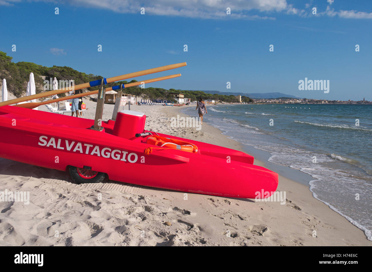Lifeguard row boat beach hi-res stock photography and images - Alamy