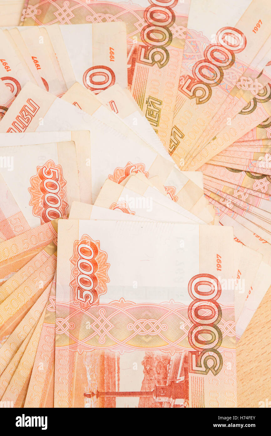 Russian banknotes five thousand rubles Stock Photo - Alamy
