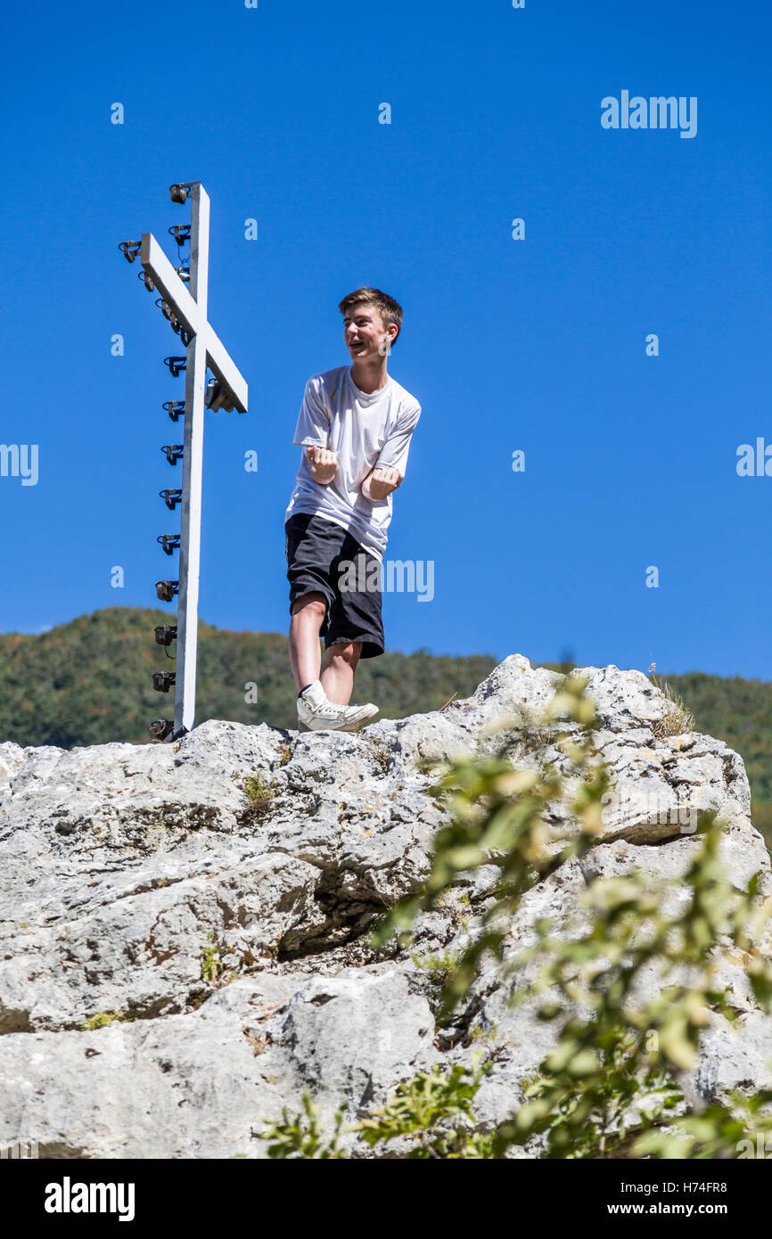 Winner pose hi-res stock photography and images - Alamy