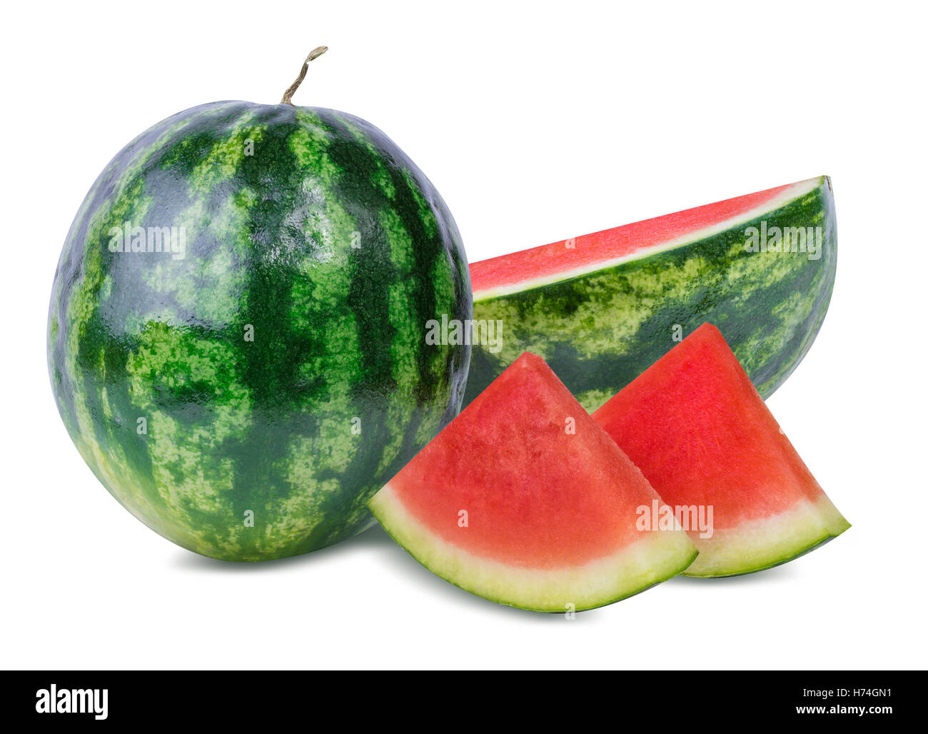 Watermelon isolated on white background Stock Photo - Alamy