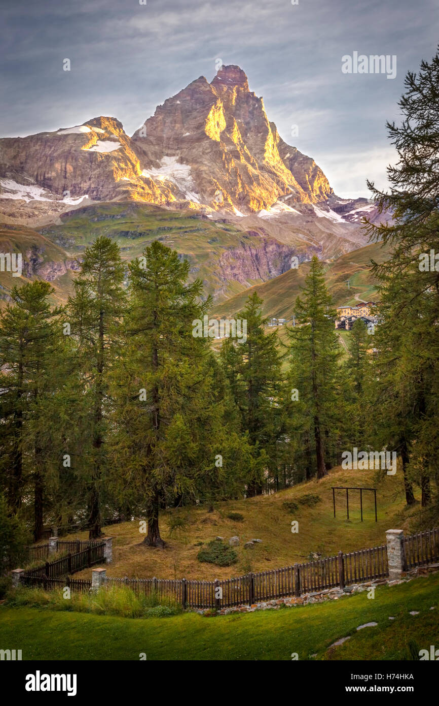 Monte Cervino (The Matterhorn) at Sunrise - Breuil Cervinia, Aosta ...