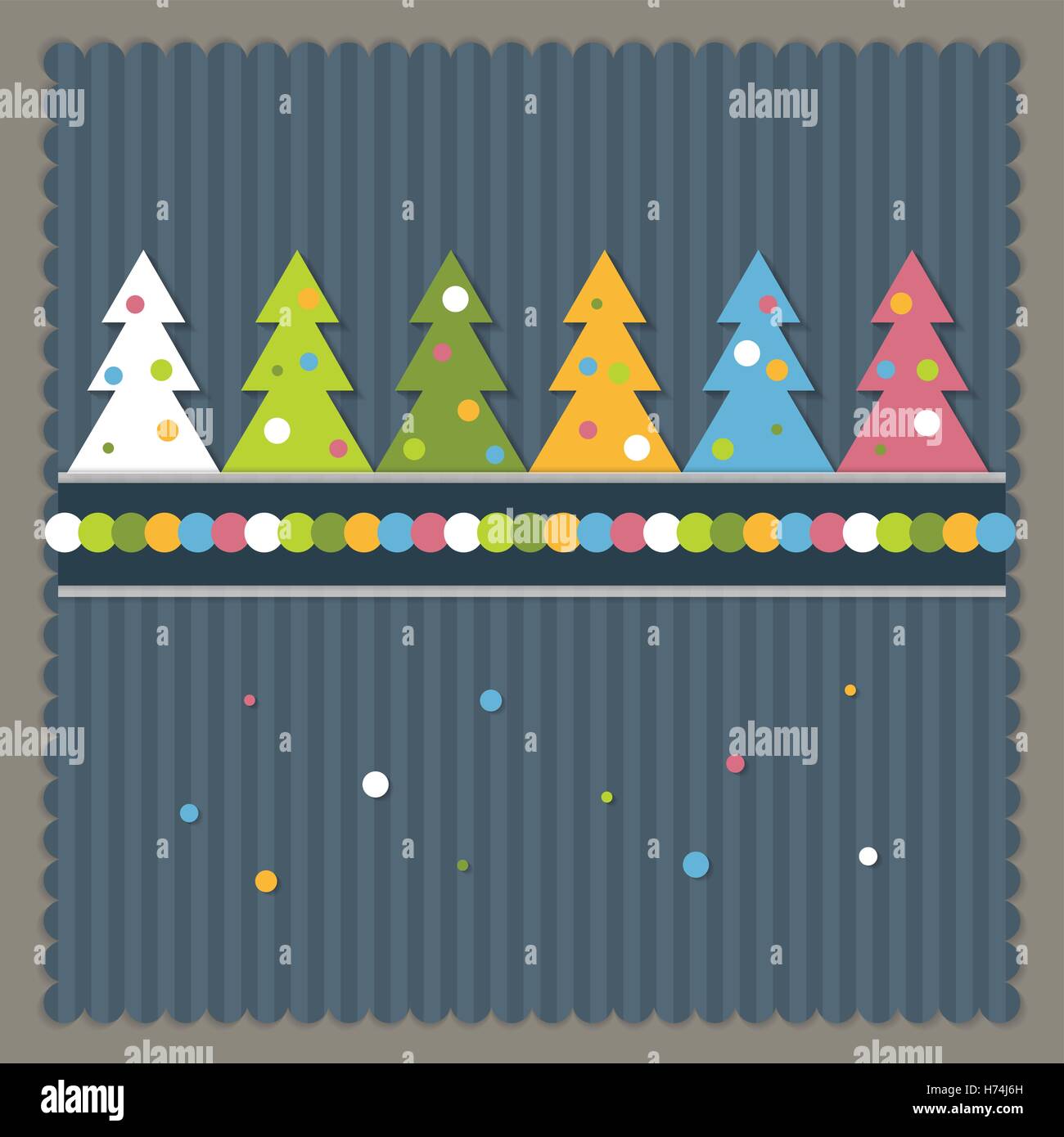 Happy holidays christmas trees Stock Vector Images - Alamy