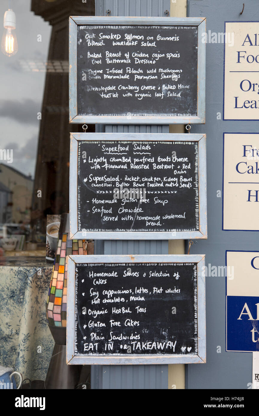 Pub and Restaurant Menu Sign, Westport; Ireland Stock Photo - Alamy