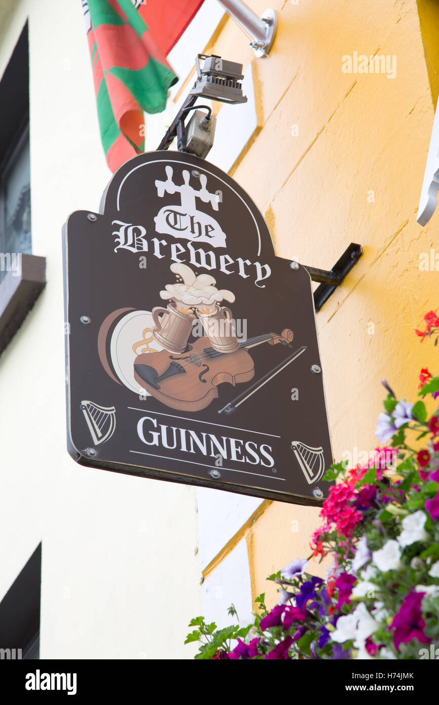 Brewery Pub Sign, Westport, Ireland Stock Photo - Alamy