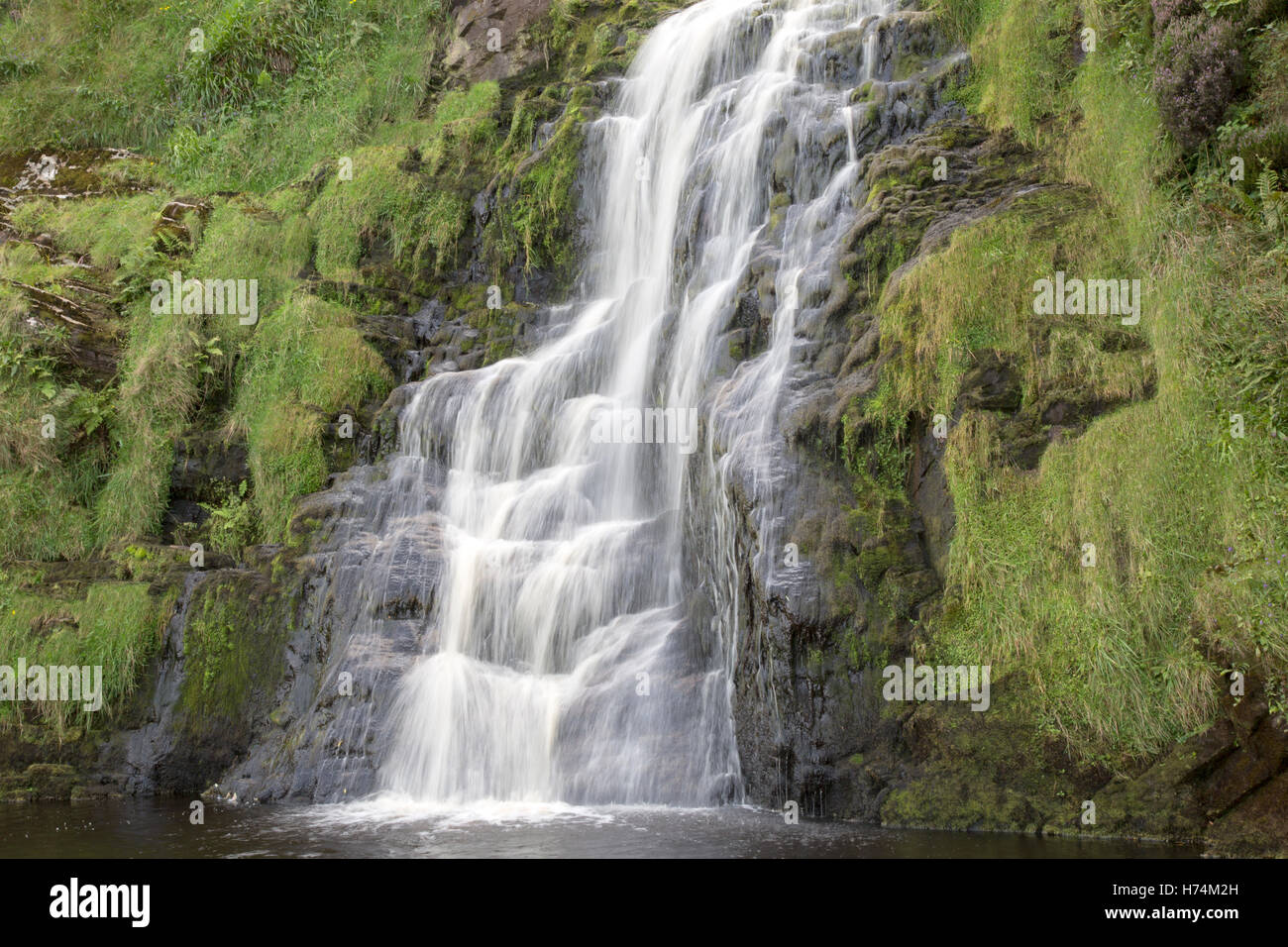 Assaranca Waterfall, Ardara, Donegal, Ireland, Europe Stock Photo - Alamy