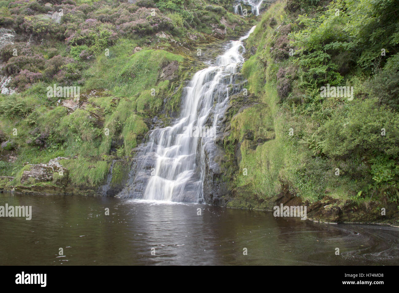 Assaranca Waterfall, Ardara, Donegal, Ireland, Europe Stock Photo - Alamy