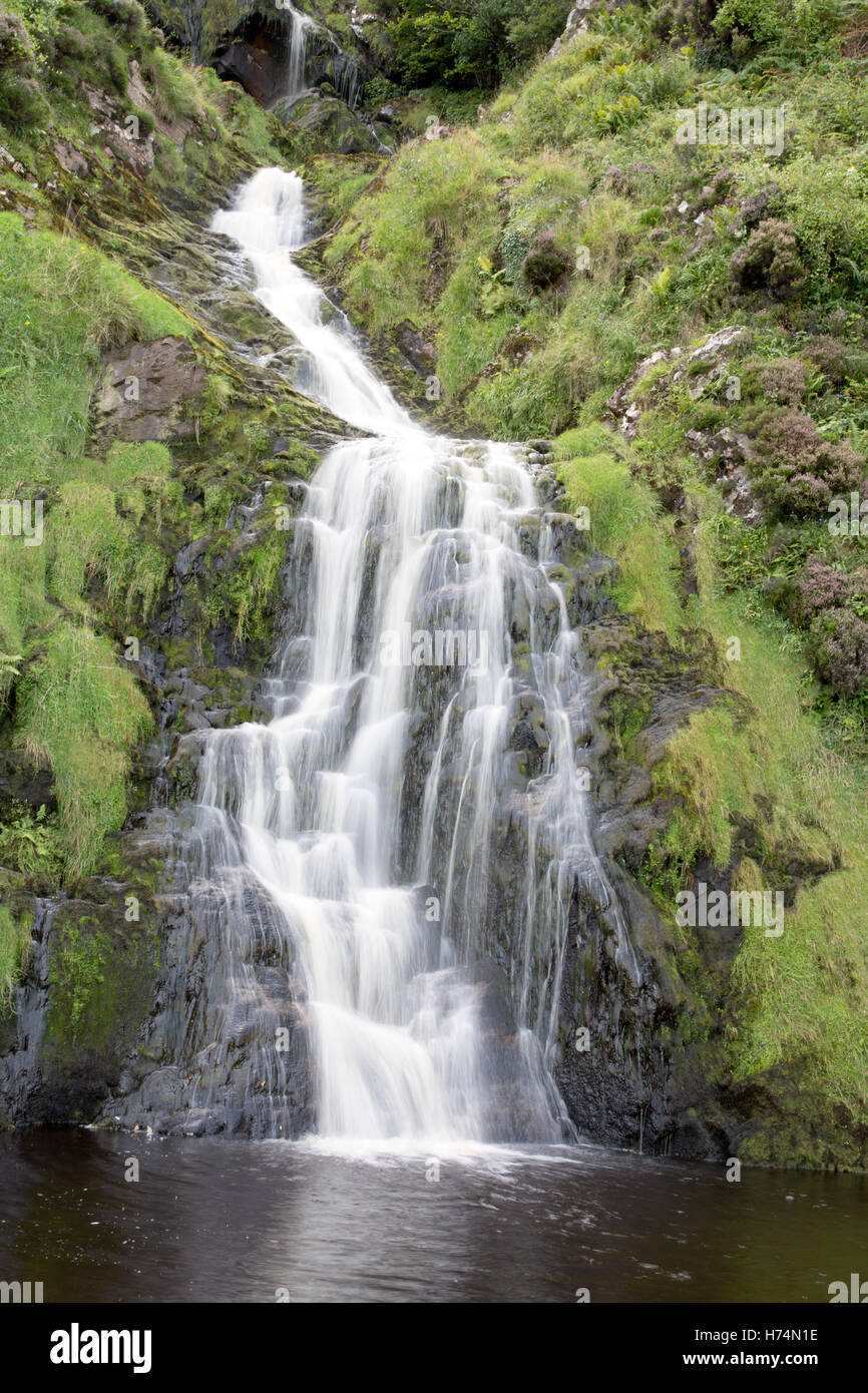 Assaranca Waterfall, Ardara, Donegal, Ireland, Europe Stock Photo - Alamy