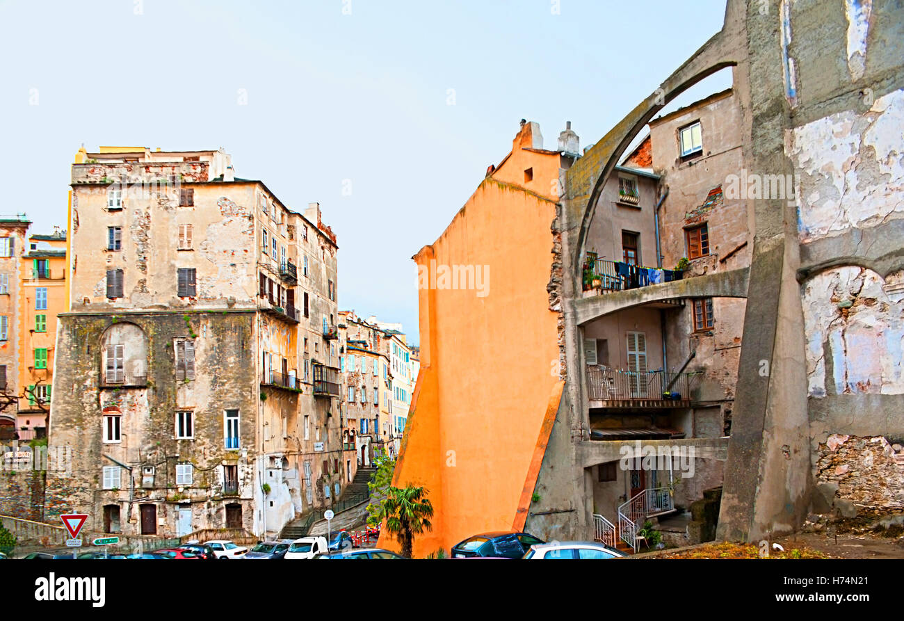 The old Bastia has its unique style, the city centre is full of the ...