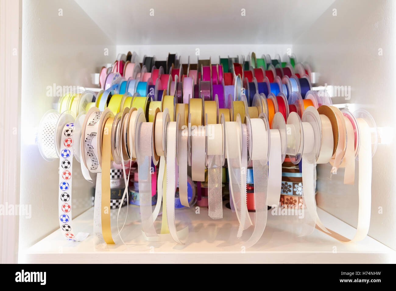 Colorful display of ribbons hi-res stock photography and images - Alamy