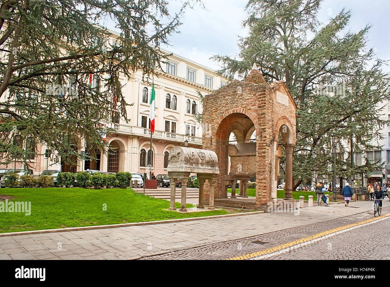 The Tomba di Antenore is a sarcophagus of mythical founder of the city ...
