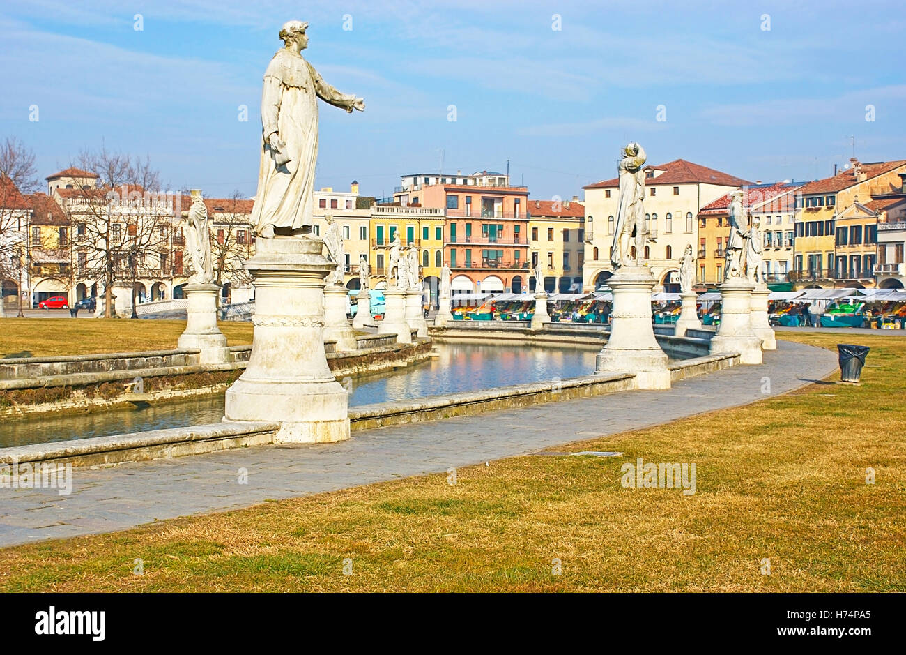 Prato della Valle is very popular tourist attraction in city, it's ...