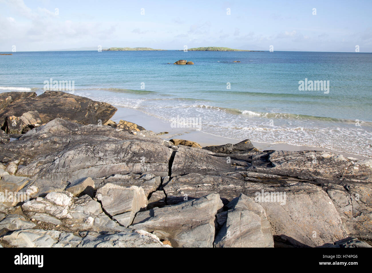 Renvyle Beach in Tully; Connemara; Galway; Ireland Stock Photo - Alamy