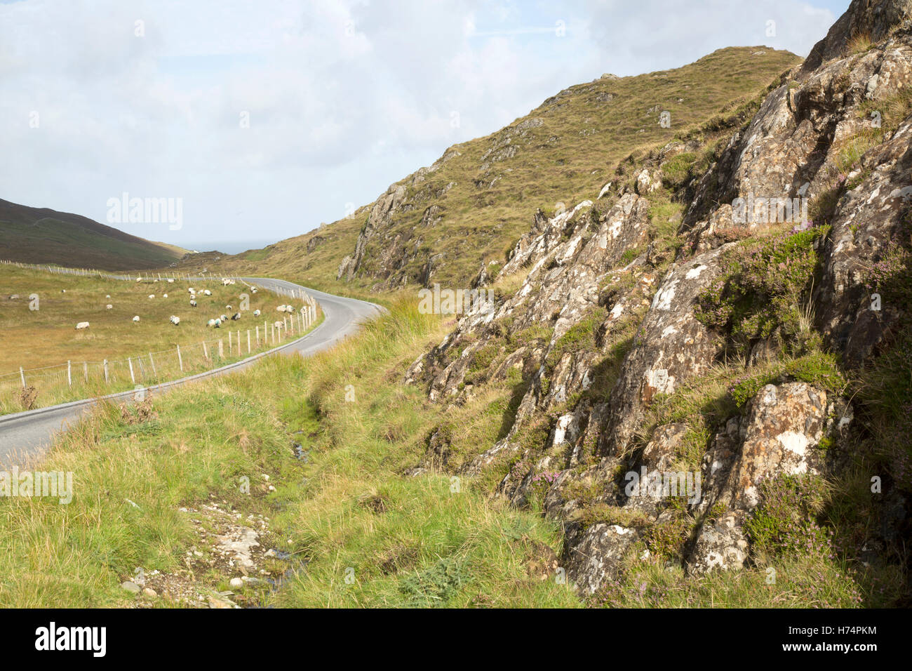Connemara Loop Route Road, Tully; Connemara; Galway; Ireland Stock ...