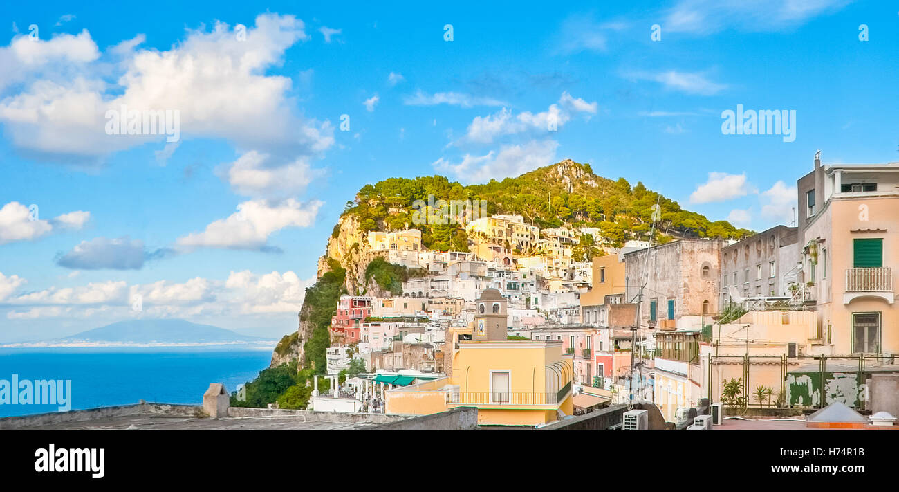 Italy capri houses old town hi-res stock photography and images - Alamy
