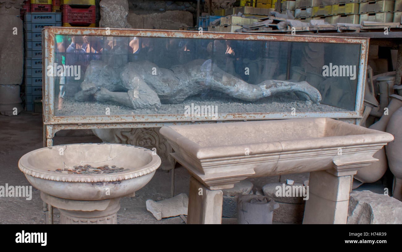 Victim of the eruption hi-res stock photography and images - Alamy