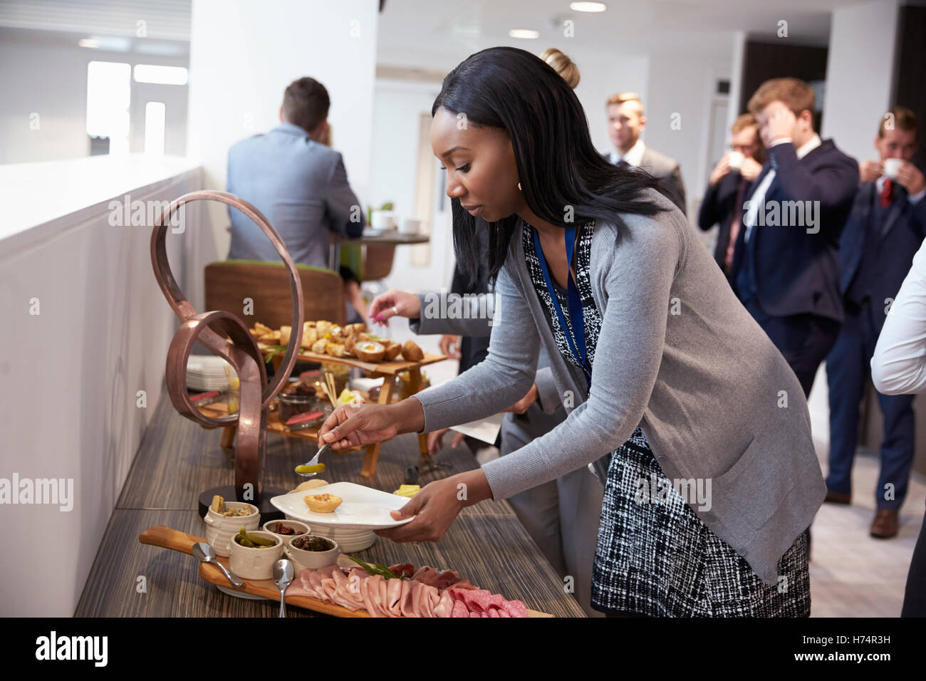Conference business lunch buffet hi-res stock photography and images ...
