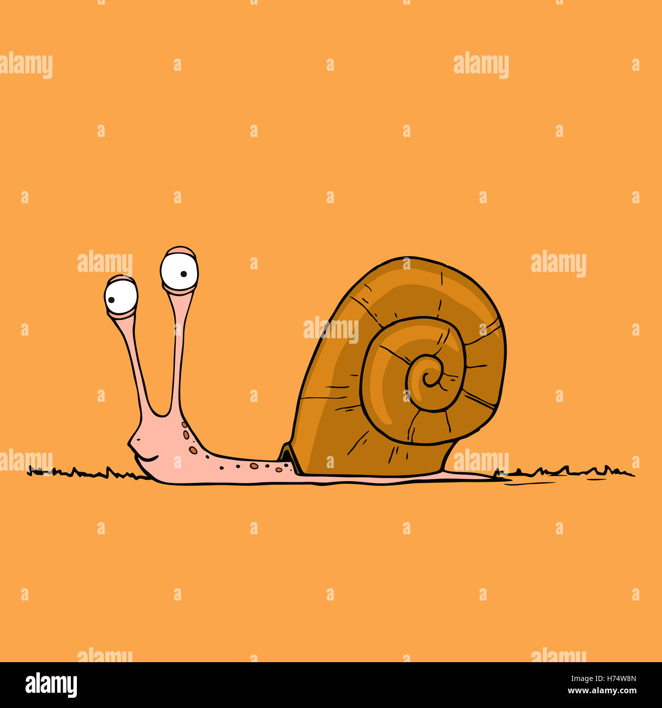 Snail cartoon hi-res stock photography and images - Alamy