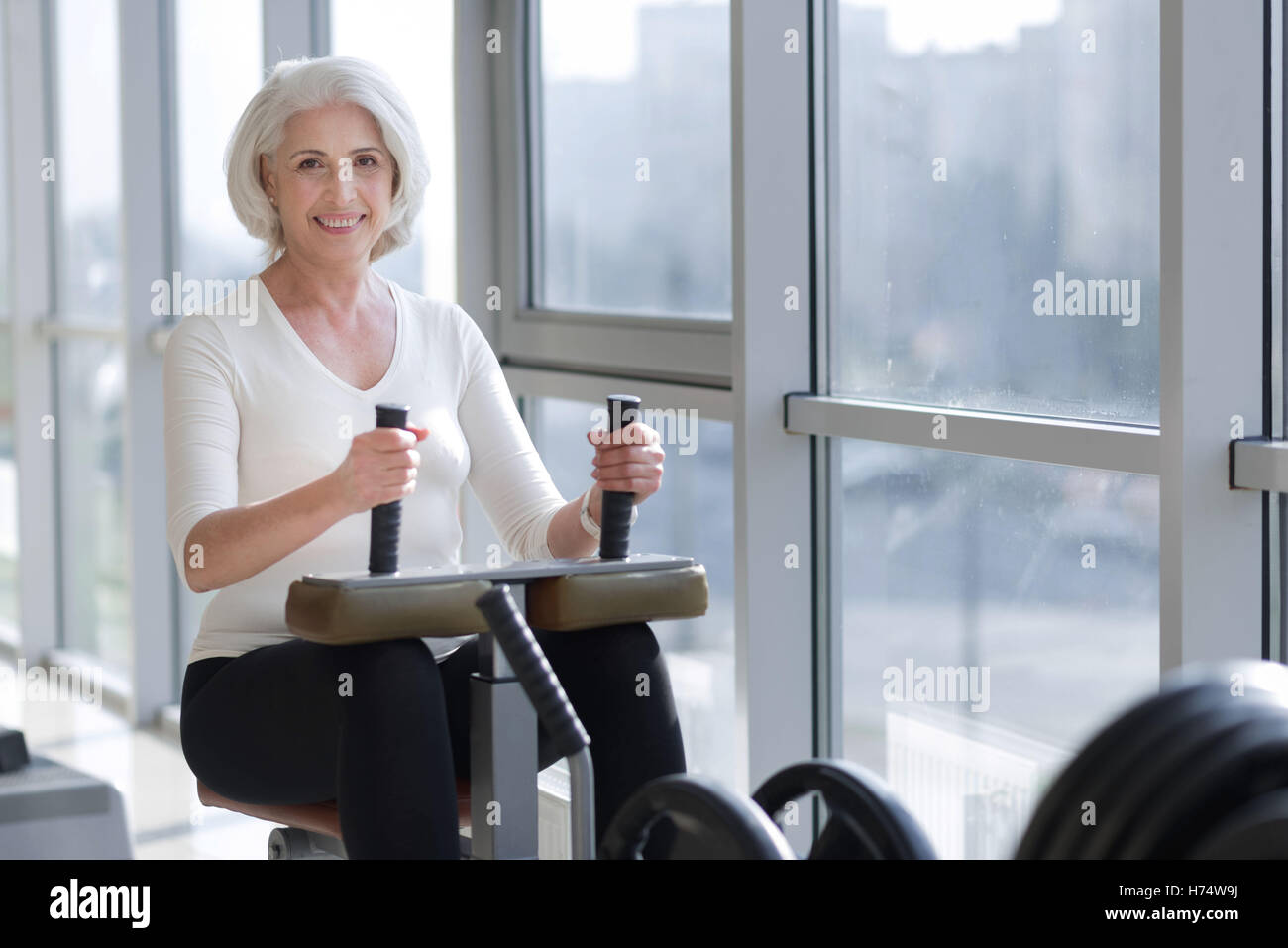 Attractive senior woman legs hi-res stock photography and images - Alamy