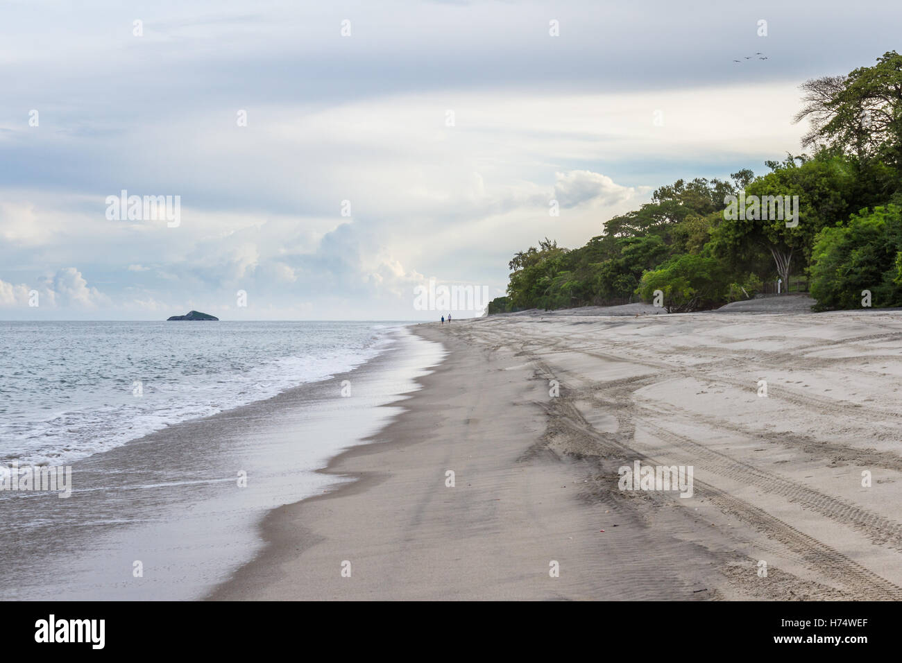 Santa Clara, Panama- June 10: Tranquil beach scene in the pacific coast ...
