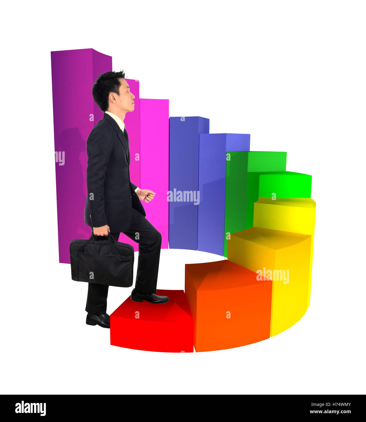 3d illustration colorful pie diagram hi-res stock photography and ...