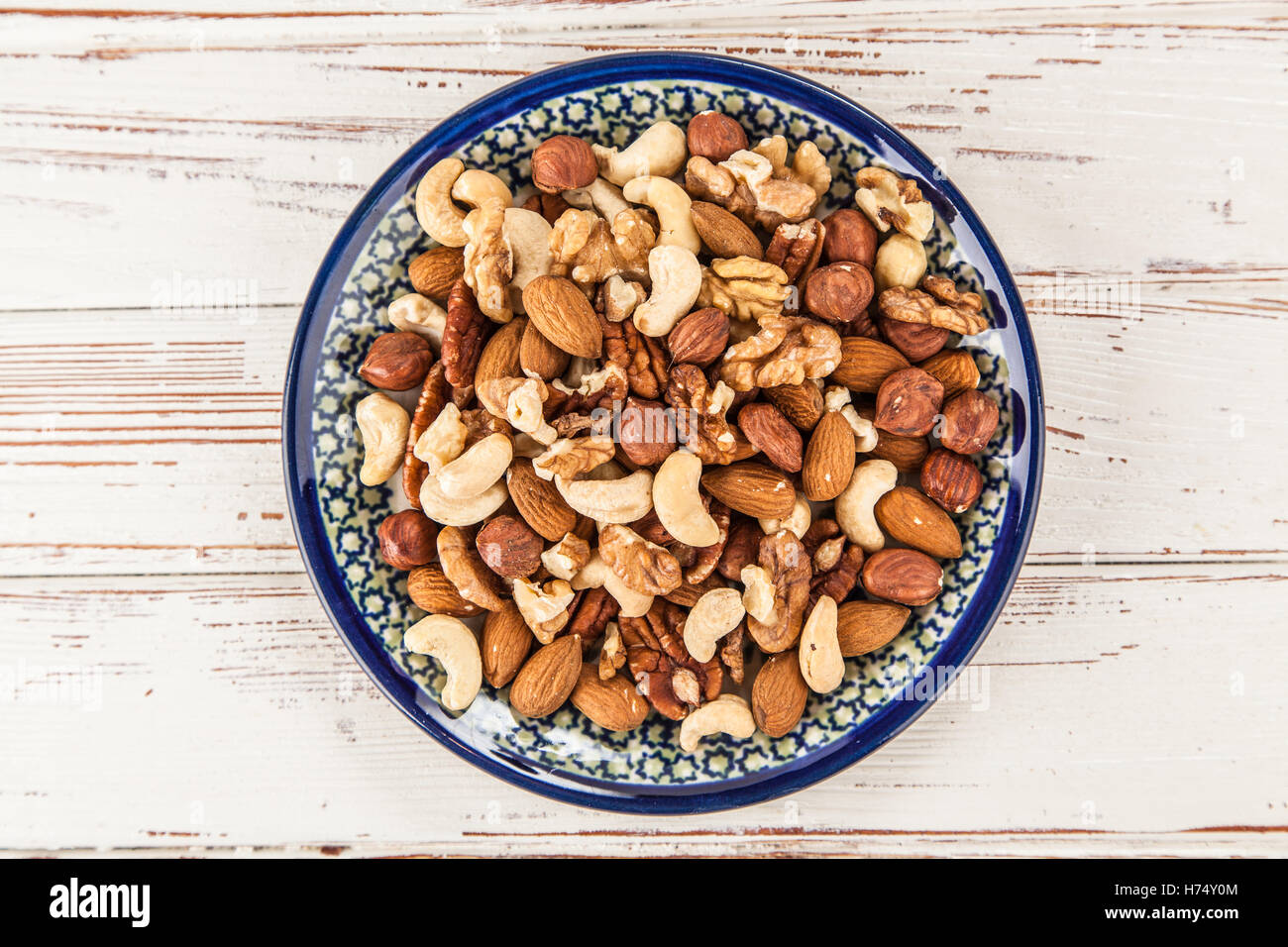 Mix of different nuts closeup photo Stock Photo - Alamy