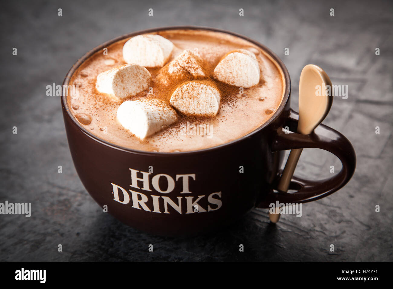 Cup of hot chocolate Stock Photo - Alamy