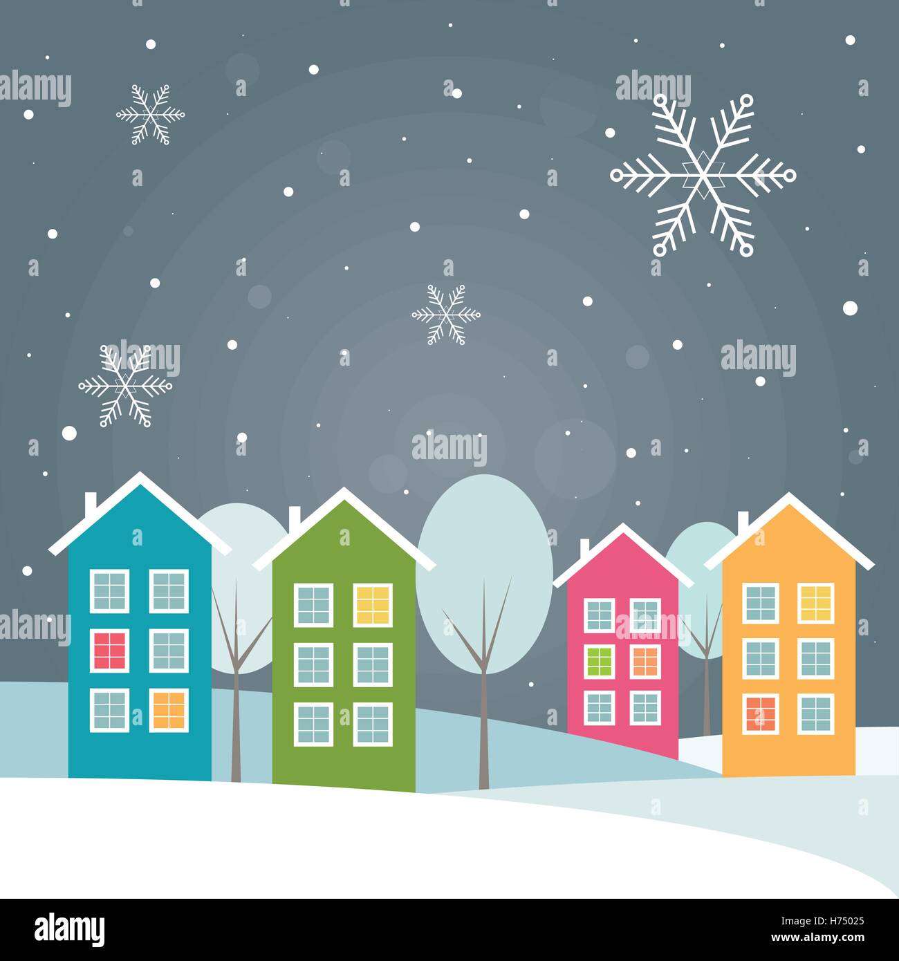 Cozy winter at home Stock Vector Images - Alamy