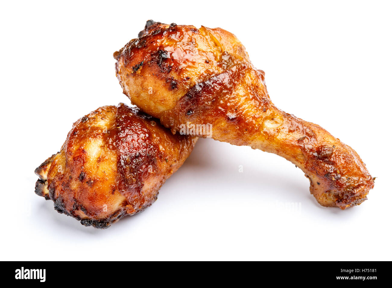 Cooked Chicken White Background