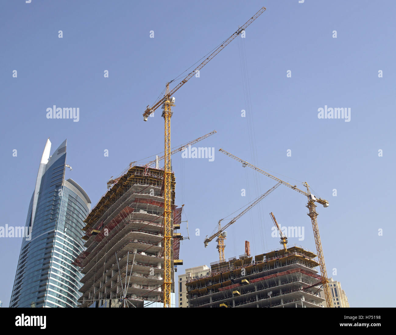 Dubai construction site and building Stock Photo - Alamy
