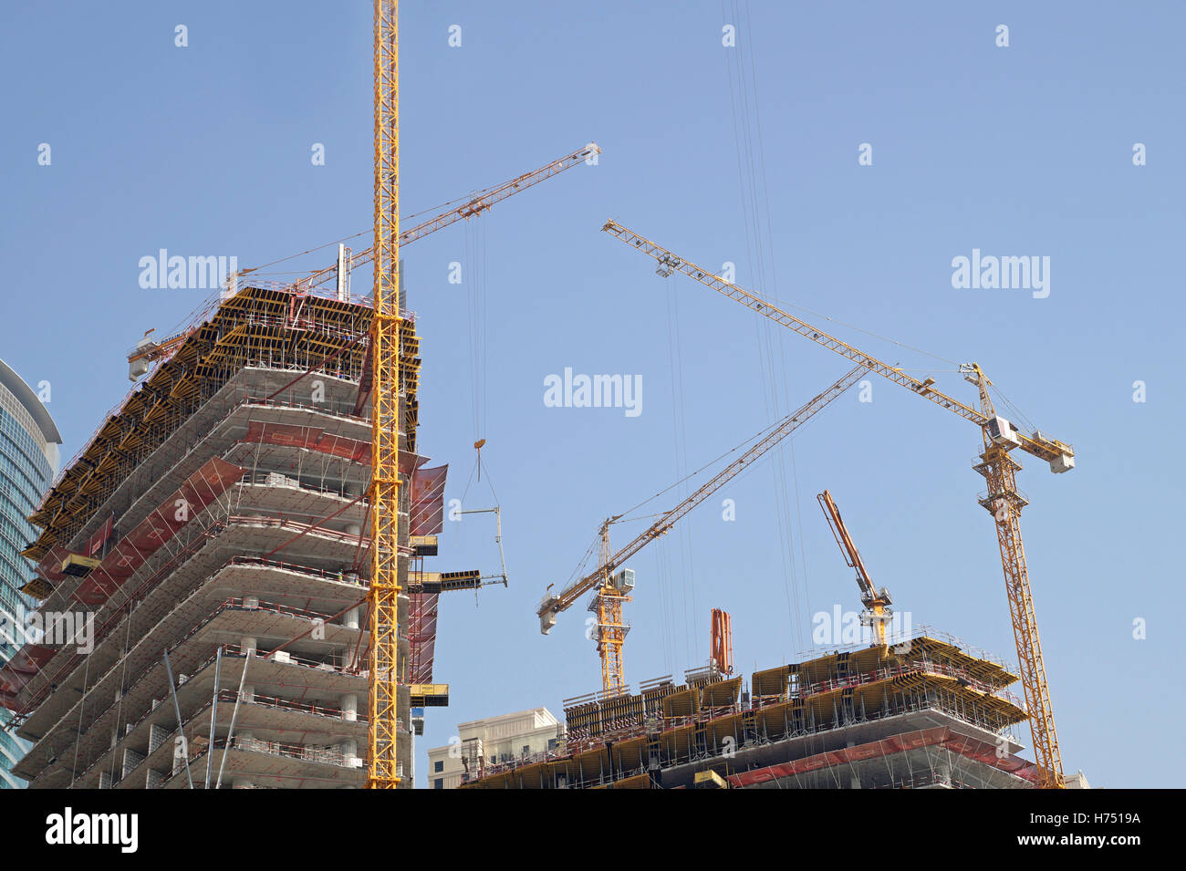 Dubai construction site and building Stock Photo - Alamy
