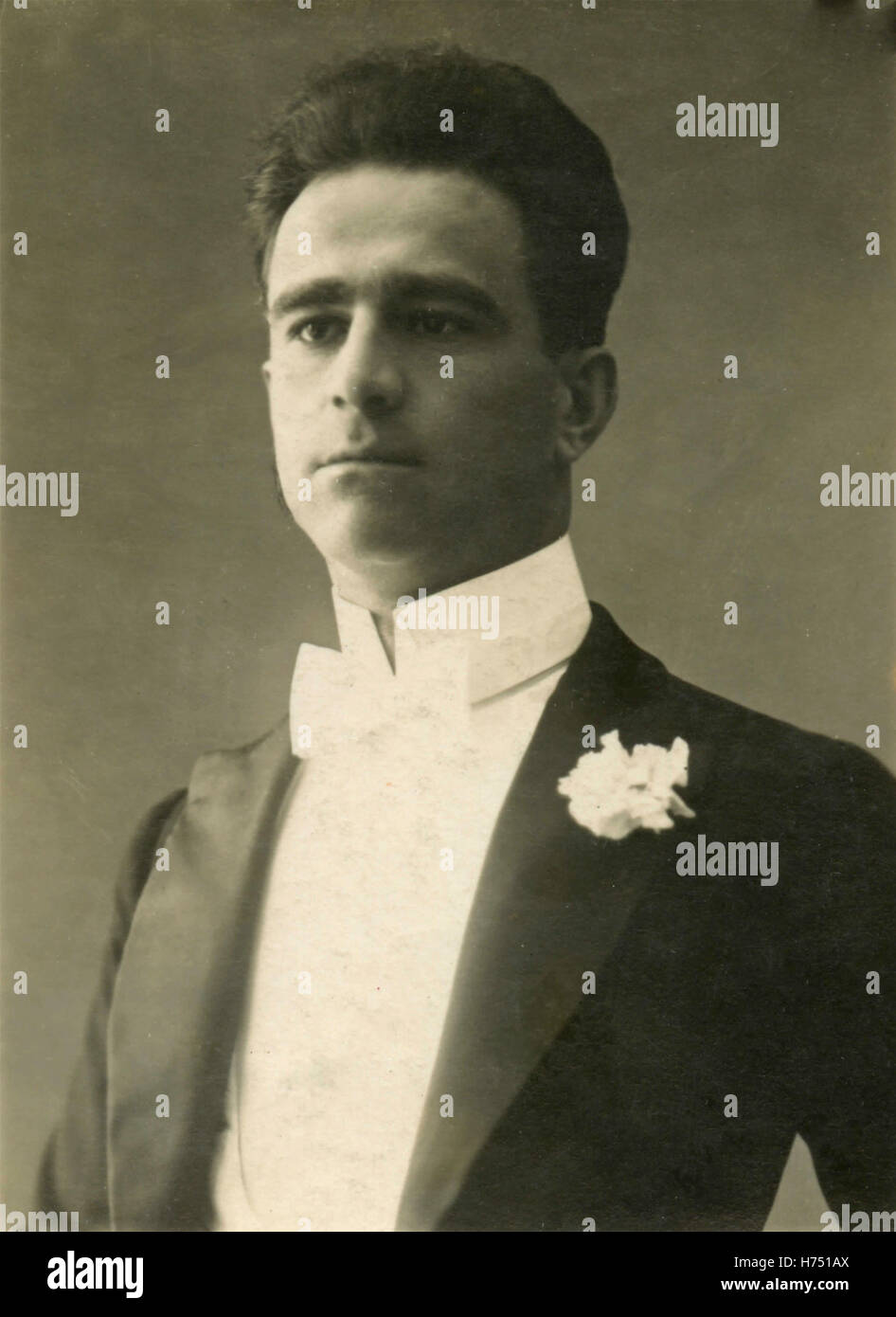 Portrait of a smart guy, Italy Stock Photo - Alamy